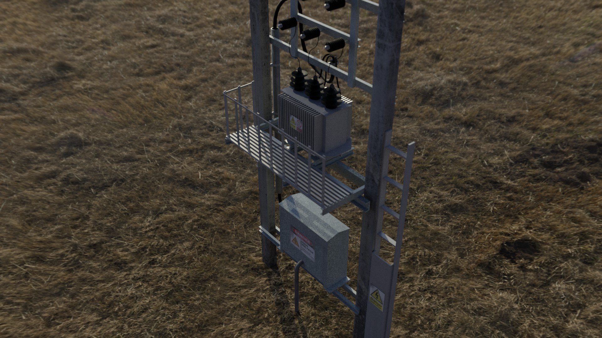 3D Pole-mount Transformer Model - TurboSquid 2147842