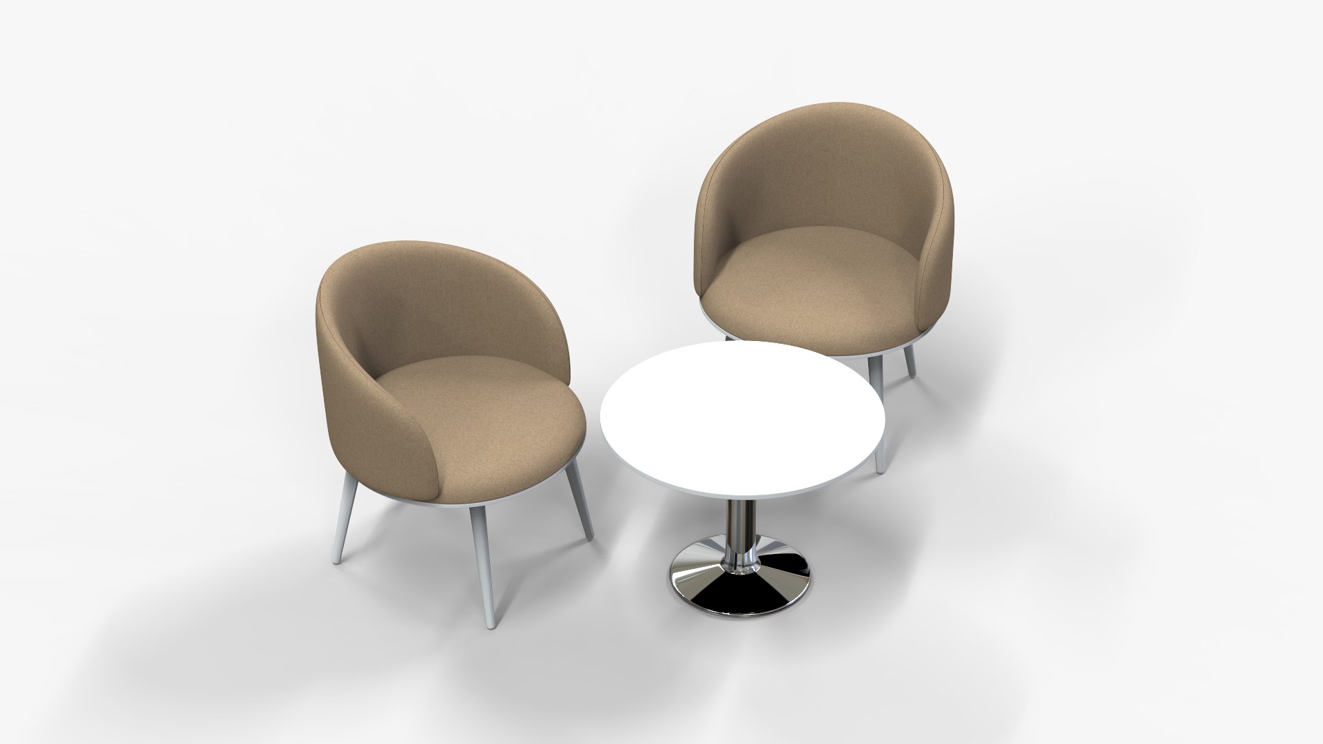 3D Coffee Table With Chairs - TurboSquid 2216502