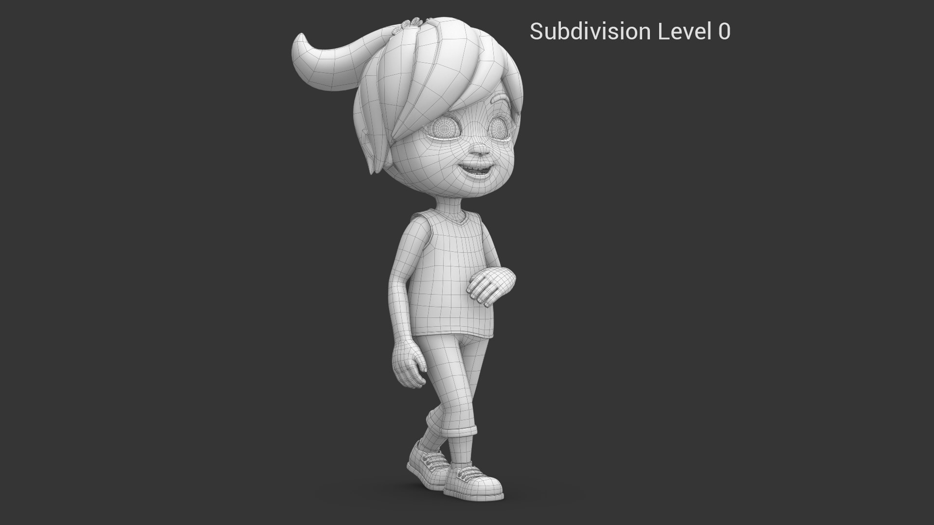 Girl baby cartoon 3D model - TurboSquid 1678941