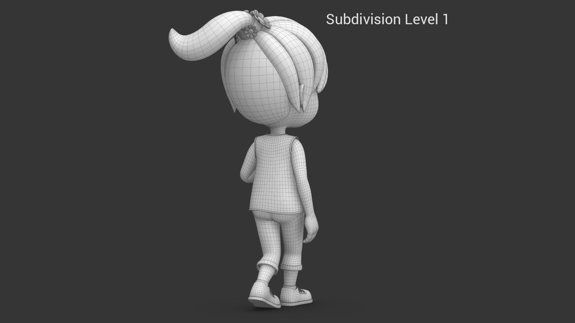 Girl baby cartoon 3D model - TurboSquid 1678941