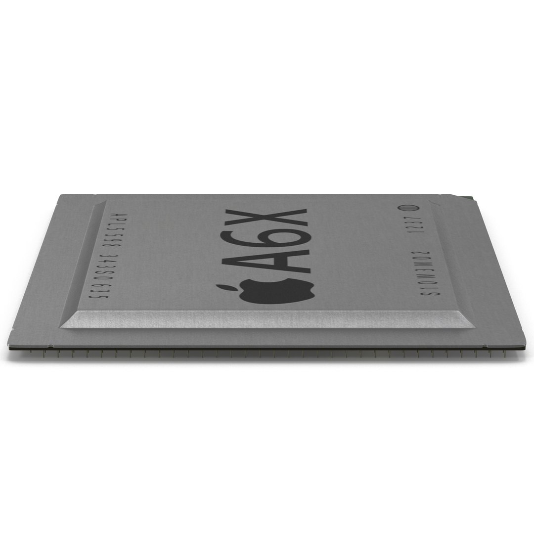 3d Model Of Mobile Chip Ax Series