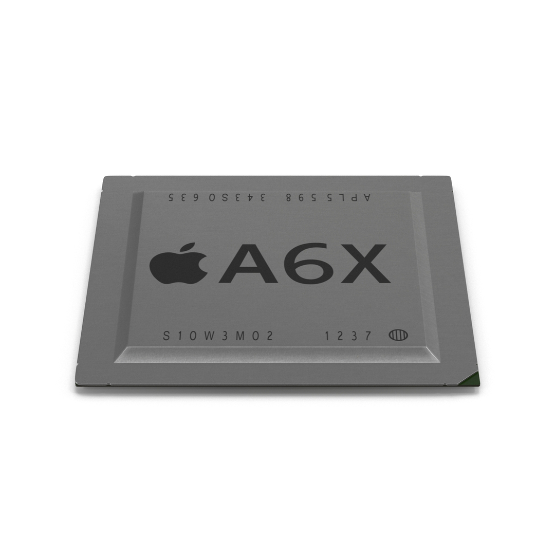 3d Model Of Mobile Chip Ax Series