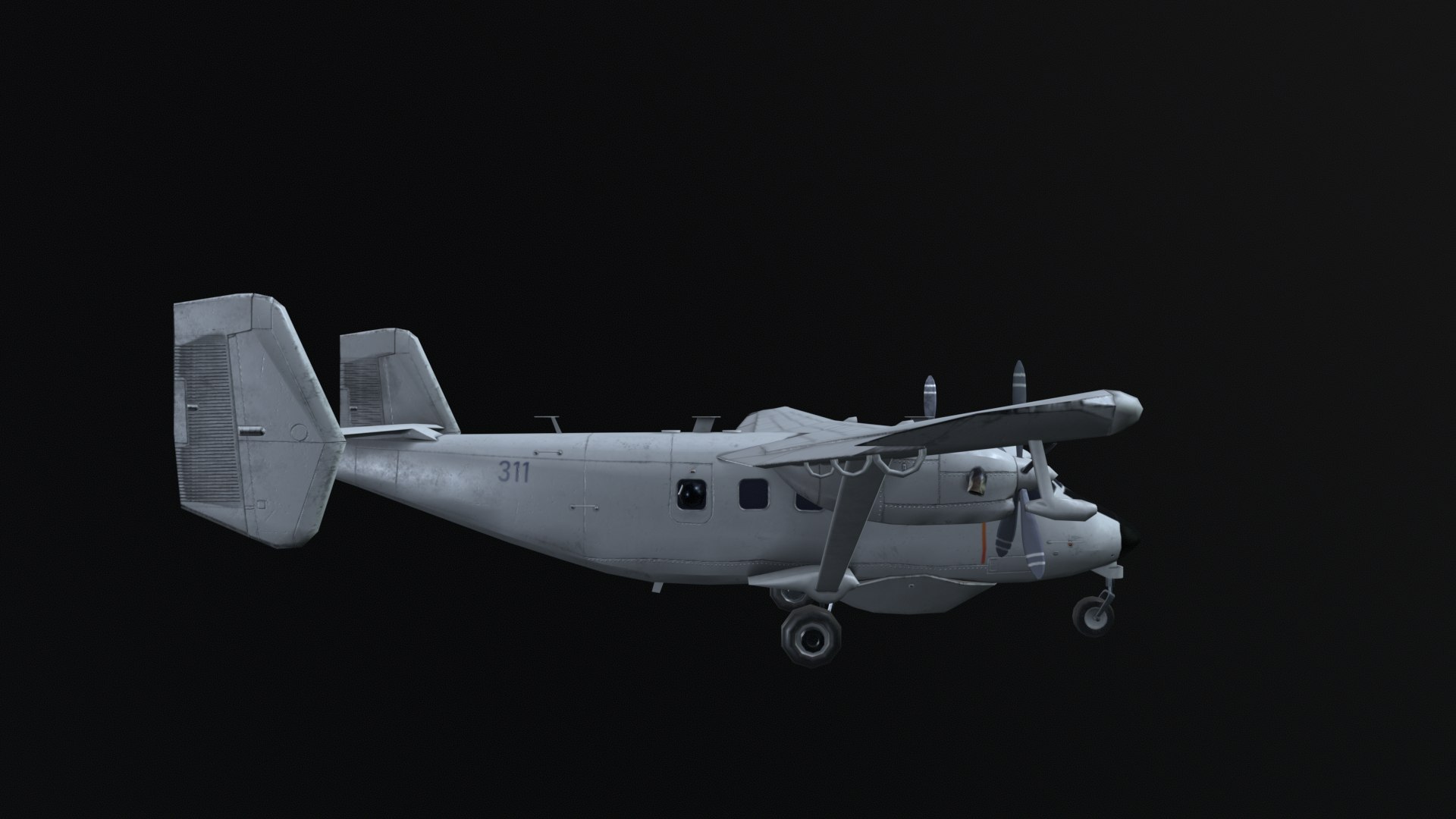 Asset - Army - PZL M28 - 3D MODEL Low-poly - TurboSquid 2290400