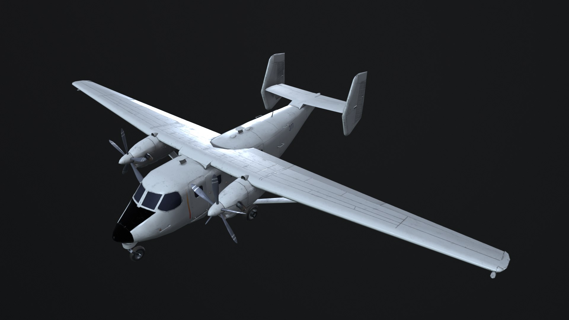 3D Asset - Army - PZL M28 - 3D MODEL Low-poly - TurboSquid 2290400