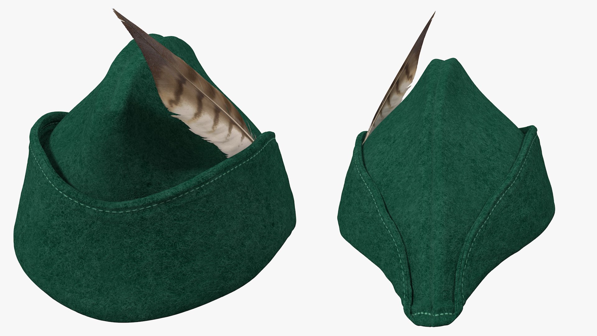 Robin hood cap feather 3D - TurboSquid 1587412