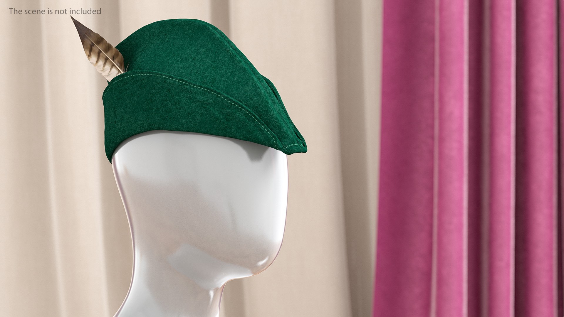 Robin hood cap feather 3D - TurboSquid 1587412