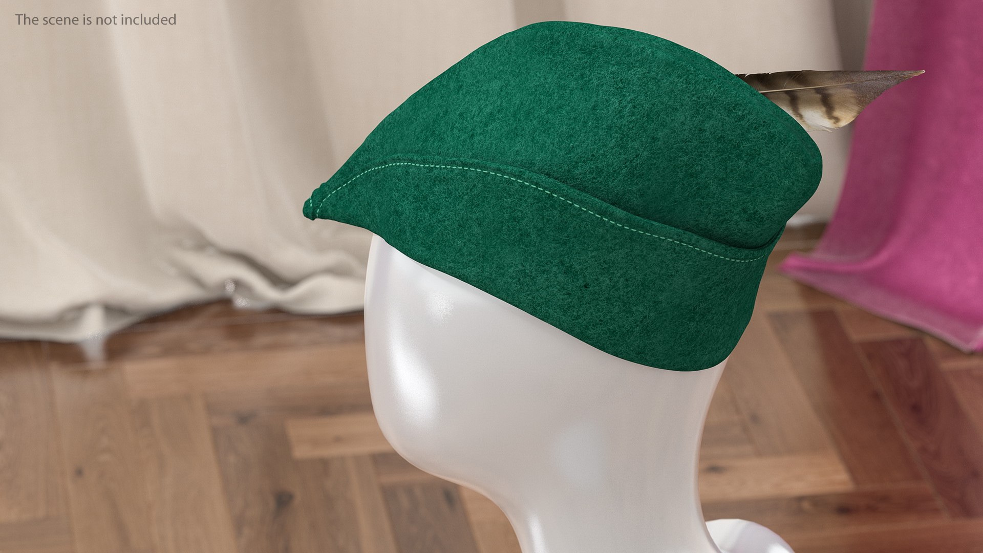 Robin hood cap feather 3D - TurboSquid 1587412