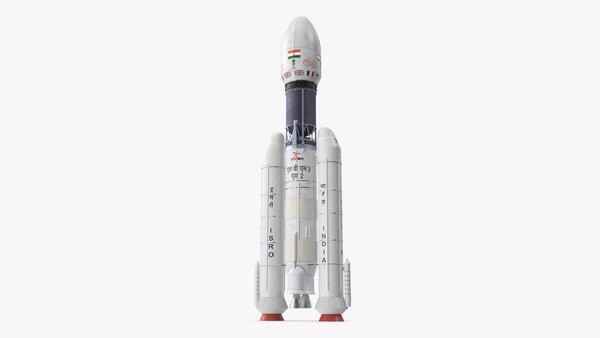 modelo 3d Cohete de investigación espacial indio GSLV MkIII - TurboSquid 2123578