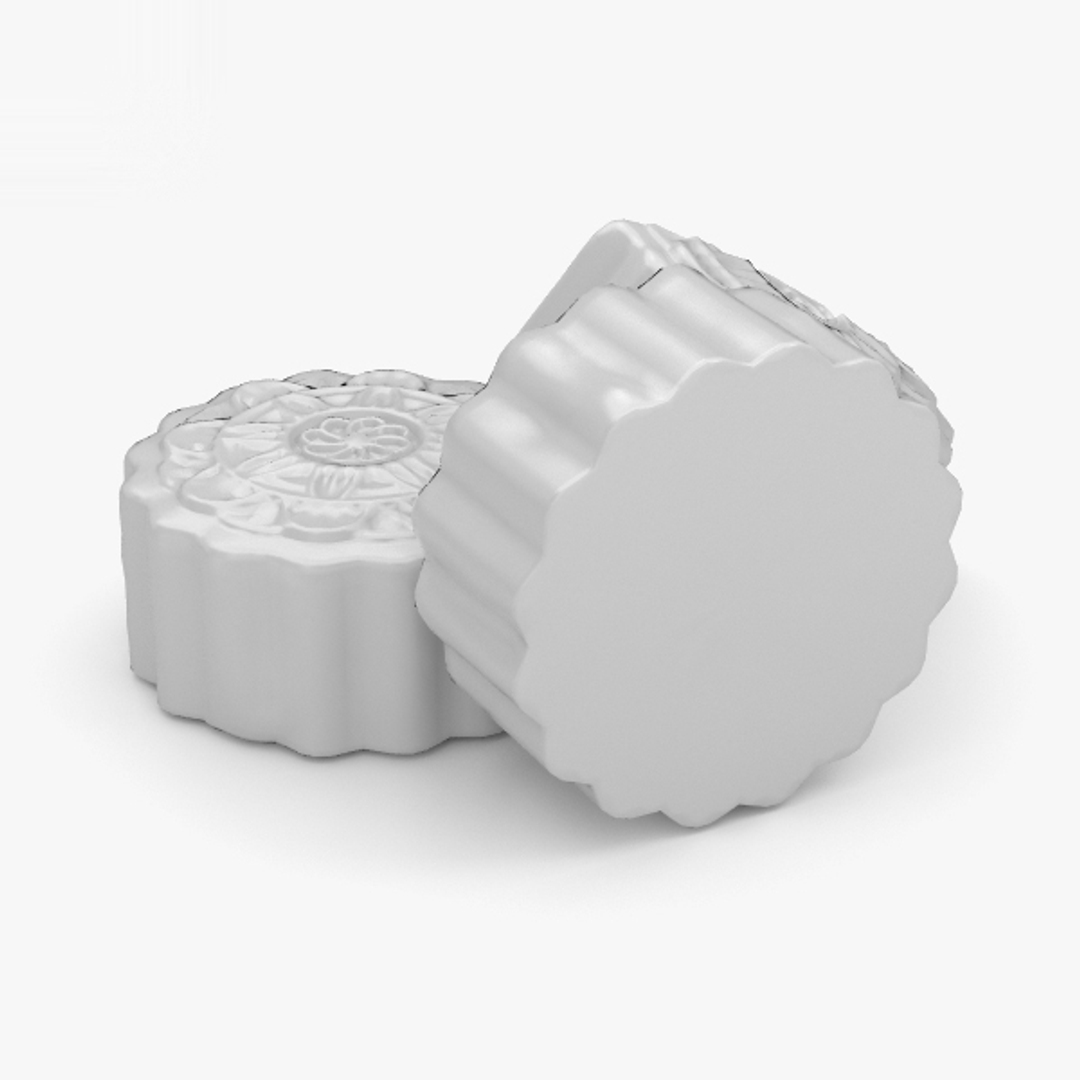 3D mooncake moon cake model - TurboSquid 1449801