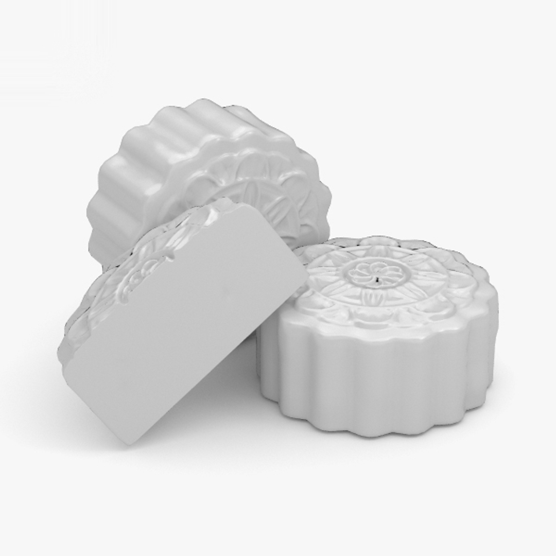 3D mooncake moon cake model - TurboSquid 1449801