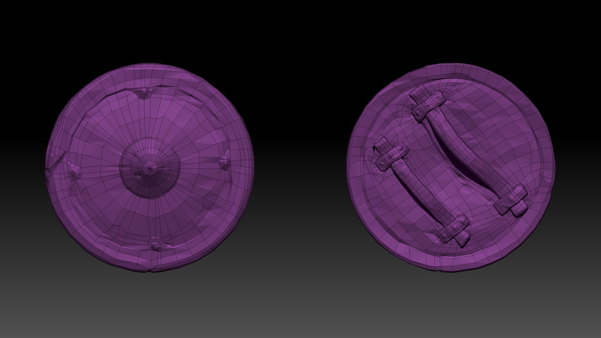 Shield Low Poly 3D Model - TurboSquid 2118572