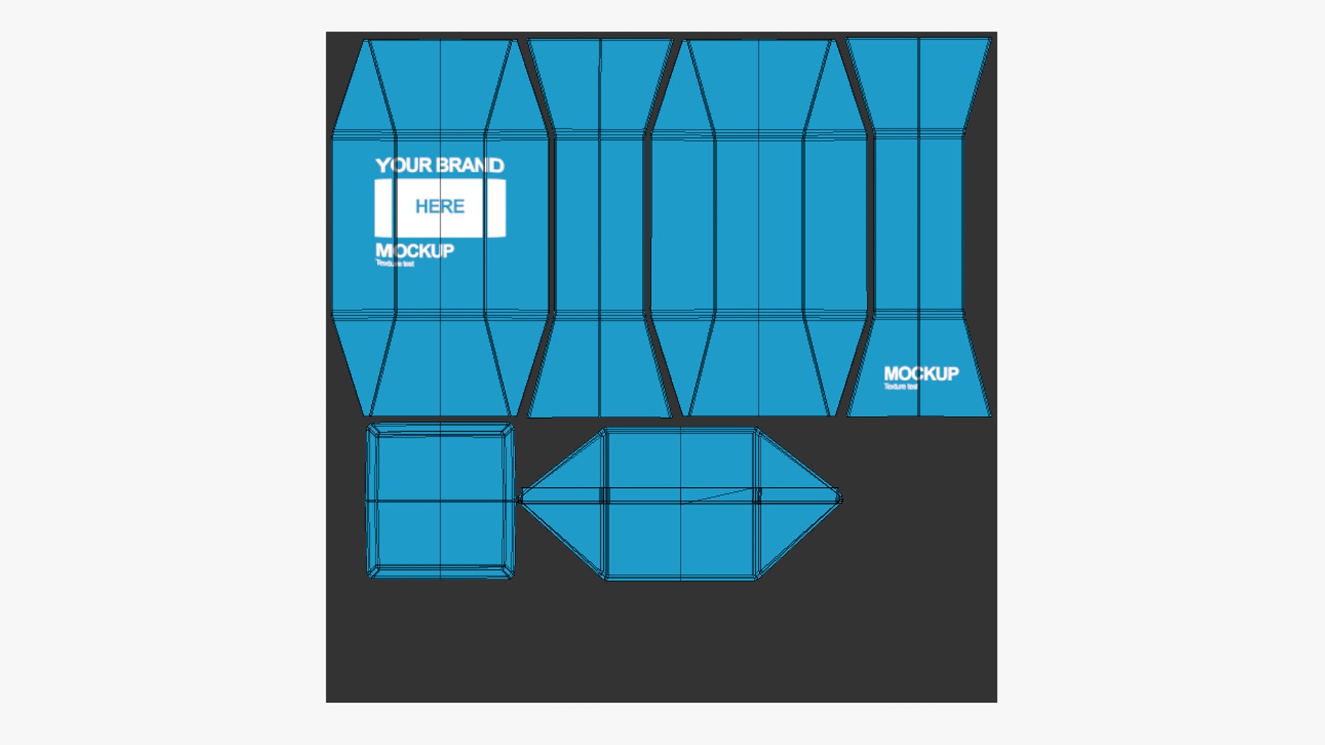 Carton Package A01 - Blank Mock Up Basic Template 3D Model - TurboSquid ...
