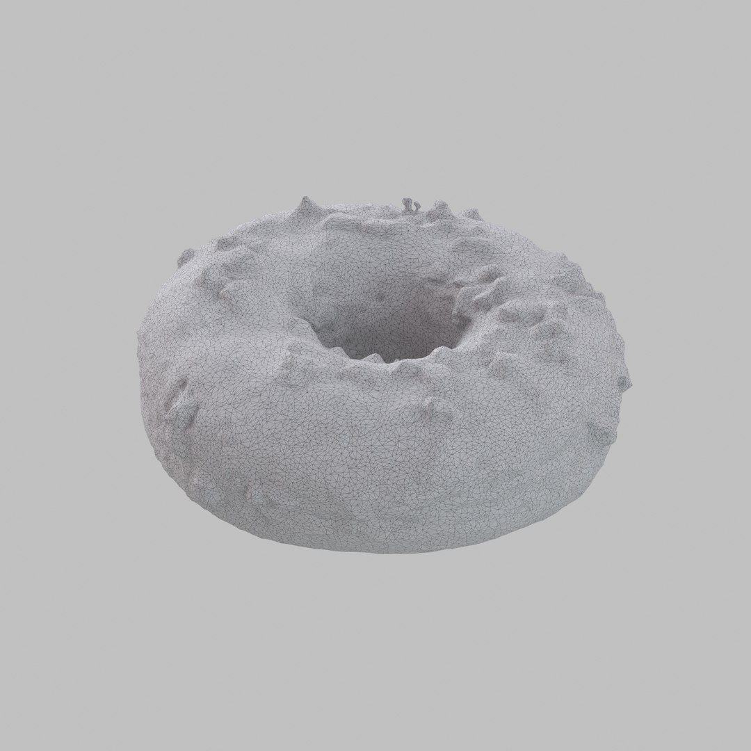 Donut Chocolate Christmas 3d Model