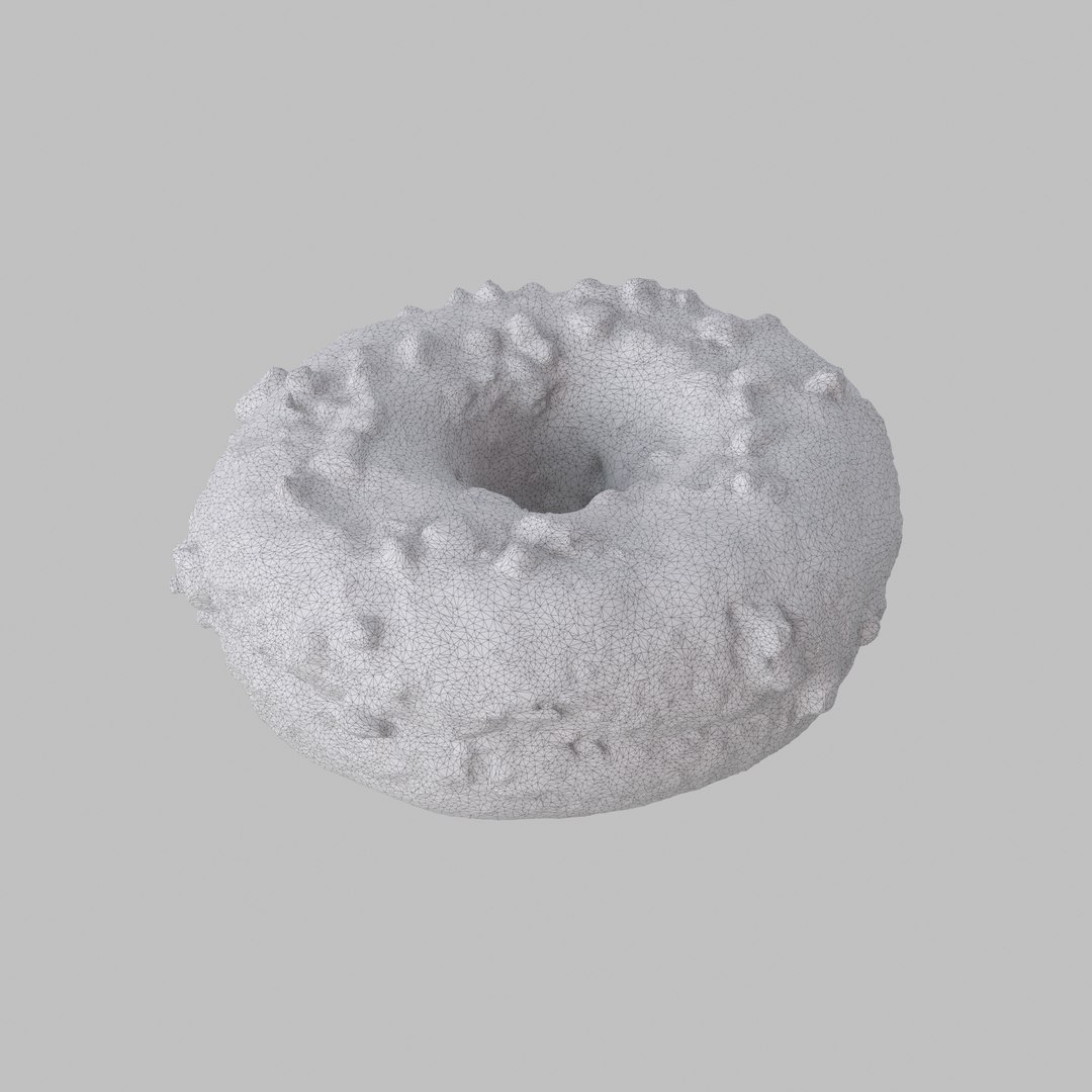 Donut Chocolate Christmas 3d Model