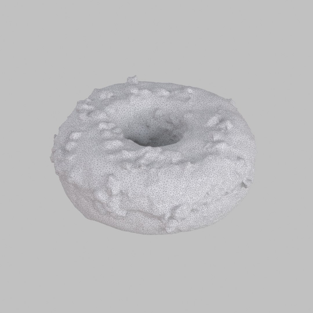 Donut Chocolate Christmas 3d Model