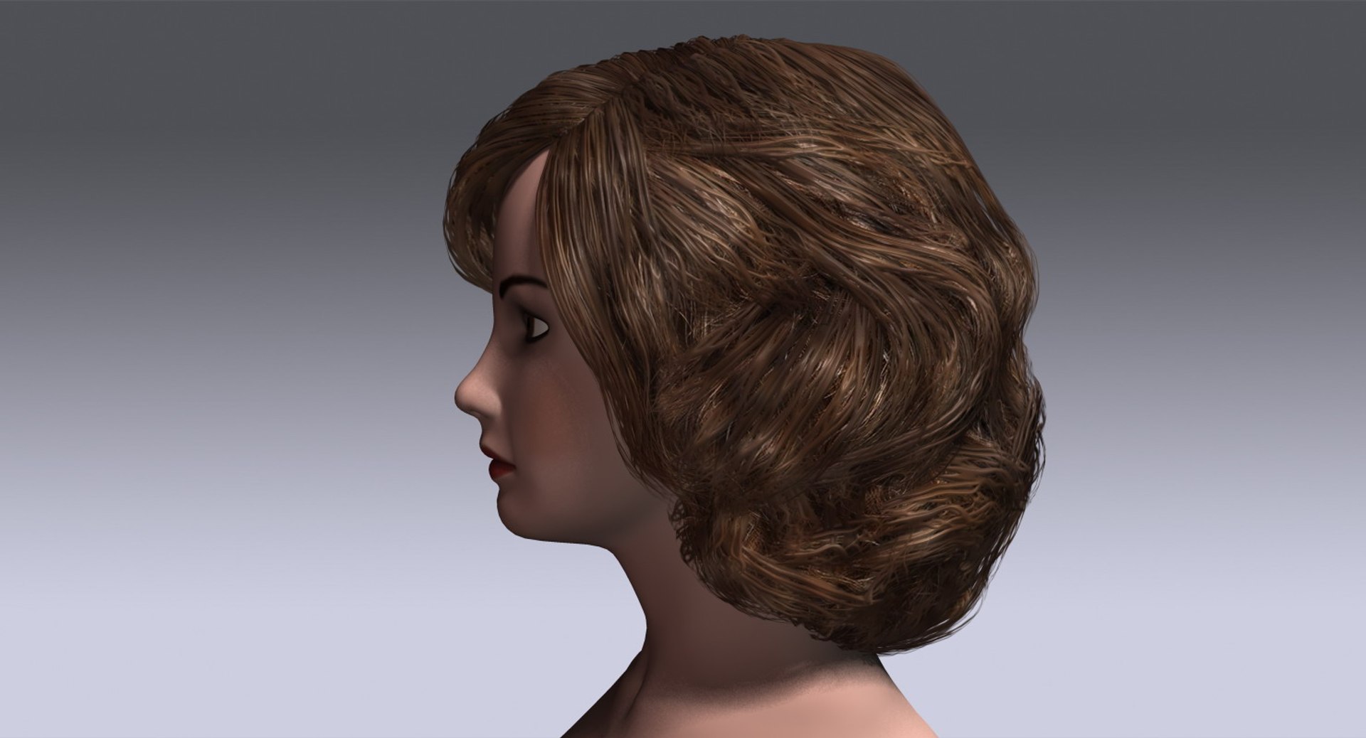 Hairstyle 13 Hair Model - TurboSquid 1363513