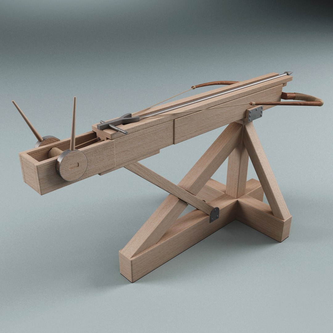 medieval ballistas 3d obj