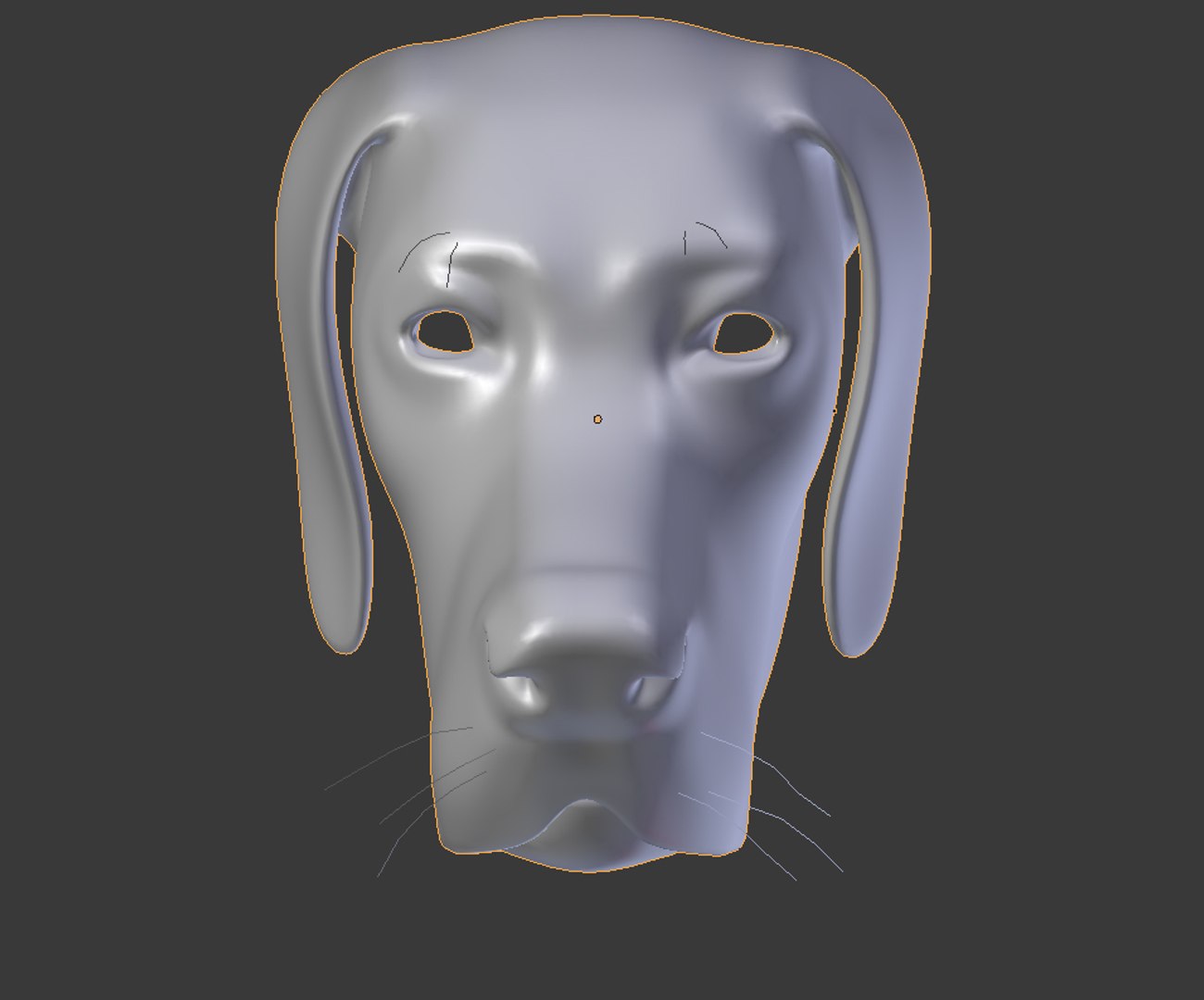 Free Obj Model Dog Head