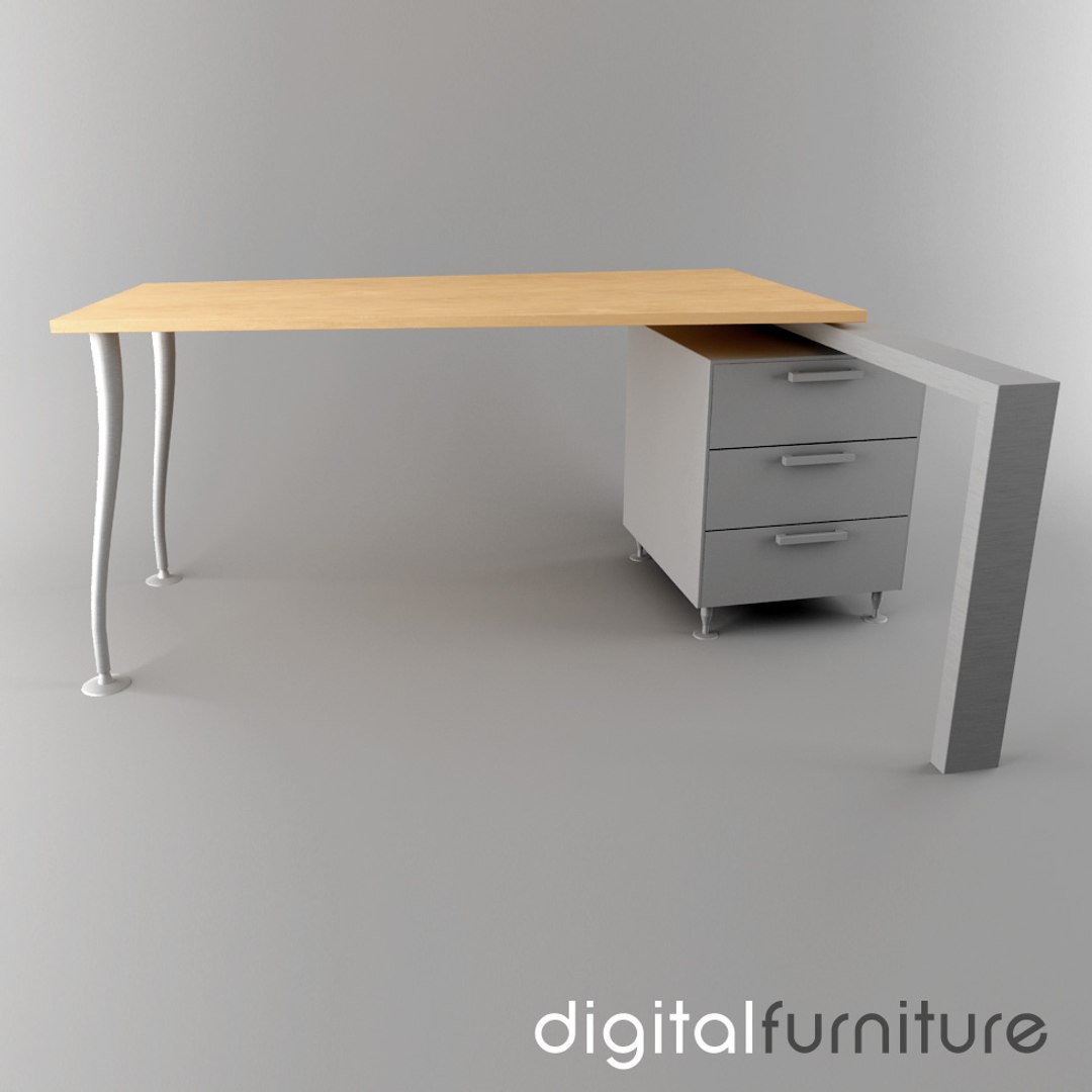 3d Office Desk