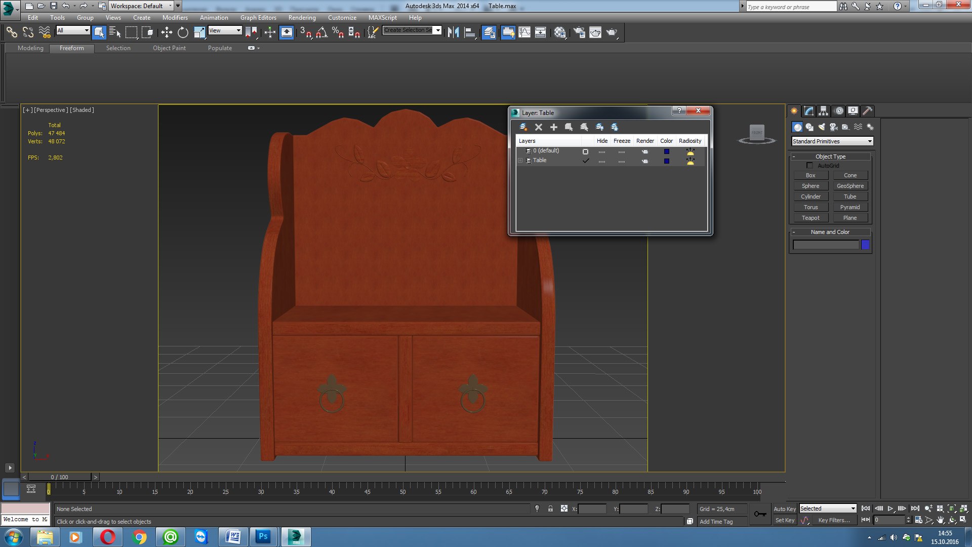 Bedside Stand 3d Model