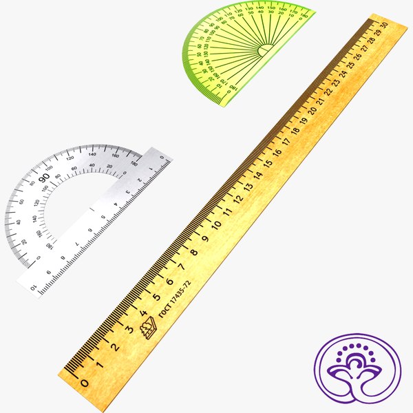 3d measuring rulers model