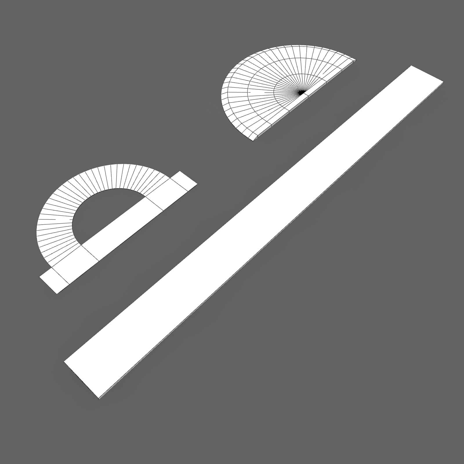3d measuring rulers model