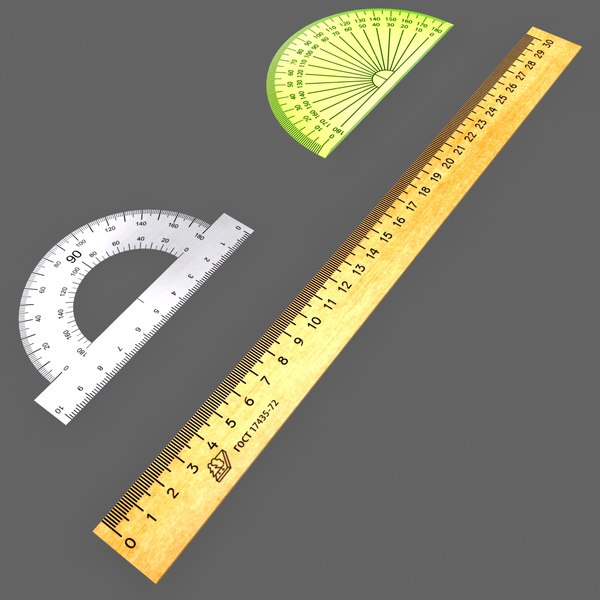 3d measuring rulers model