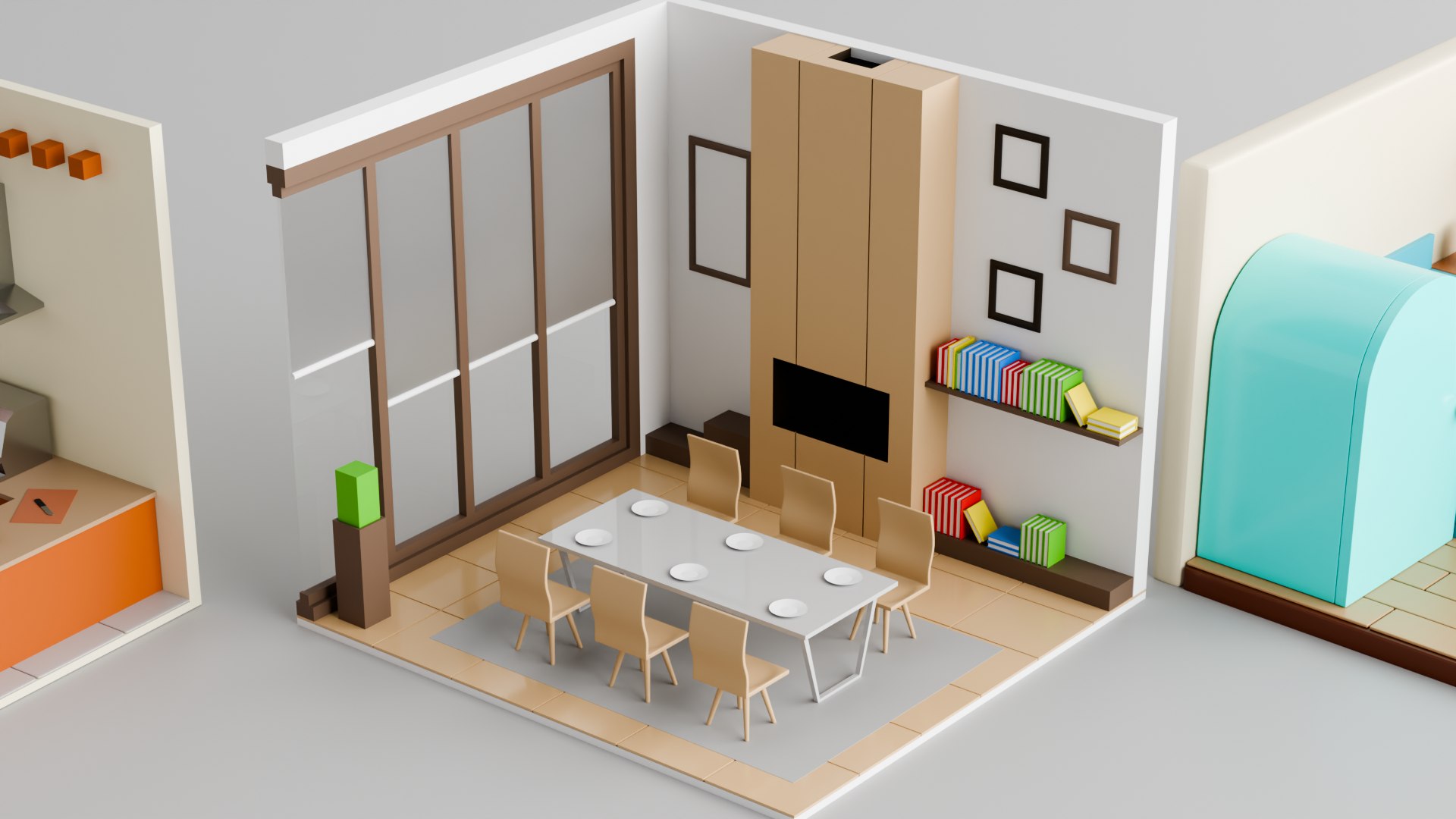 Free 3D Modern Home Interior 3D Model Pack - TurboSquid 2414242