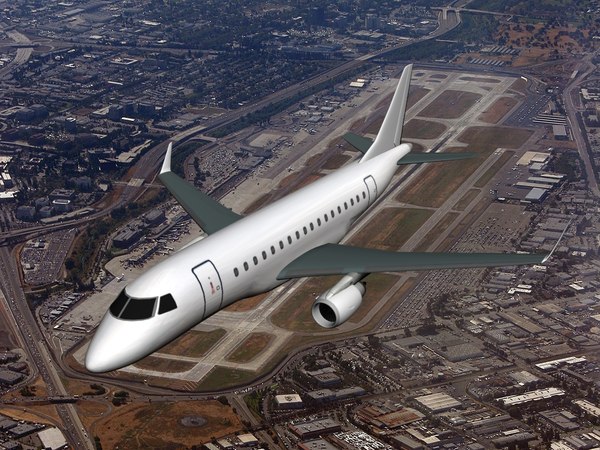 embraer 170 plane aircraft 3d 3ds