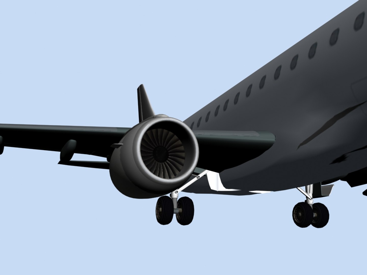 Embraer 170 Plane Aircraft 3d 3ds