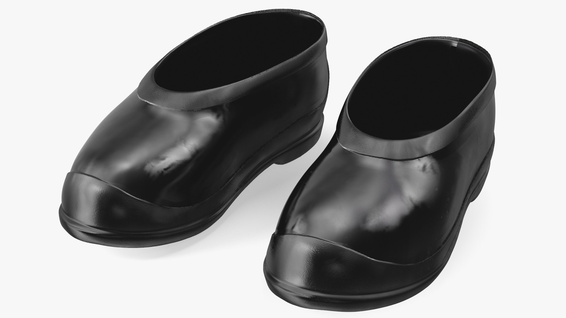 Rubber Waterproof Galoshes Black 3D - TurboSquid 1959584