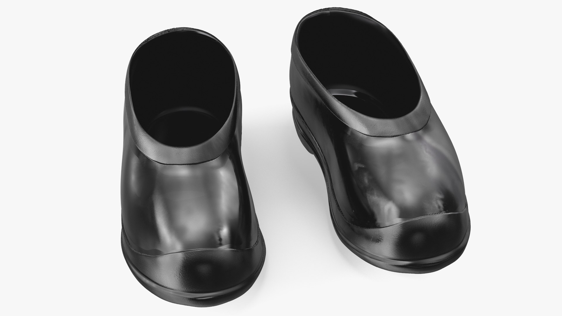 Rubber Waterproof Galoshes Black 3D - TurboSquid 1959584