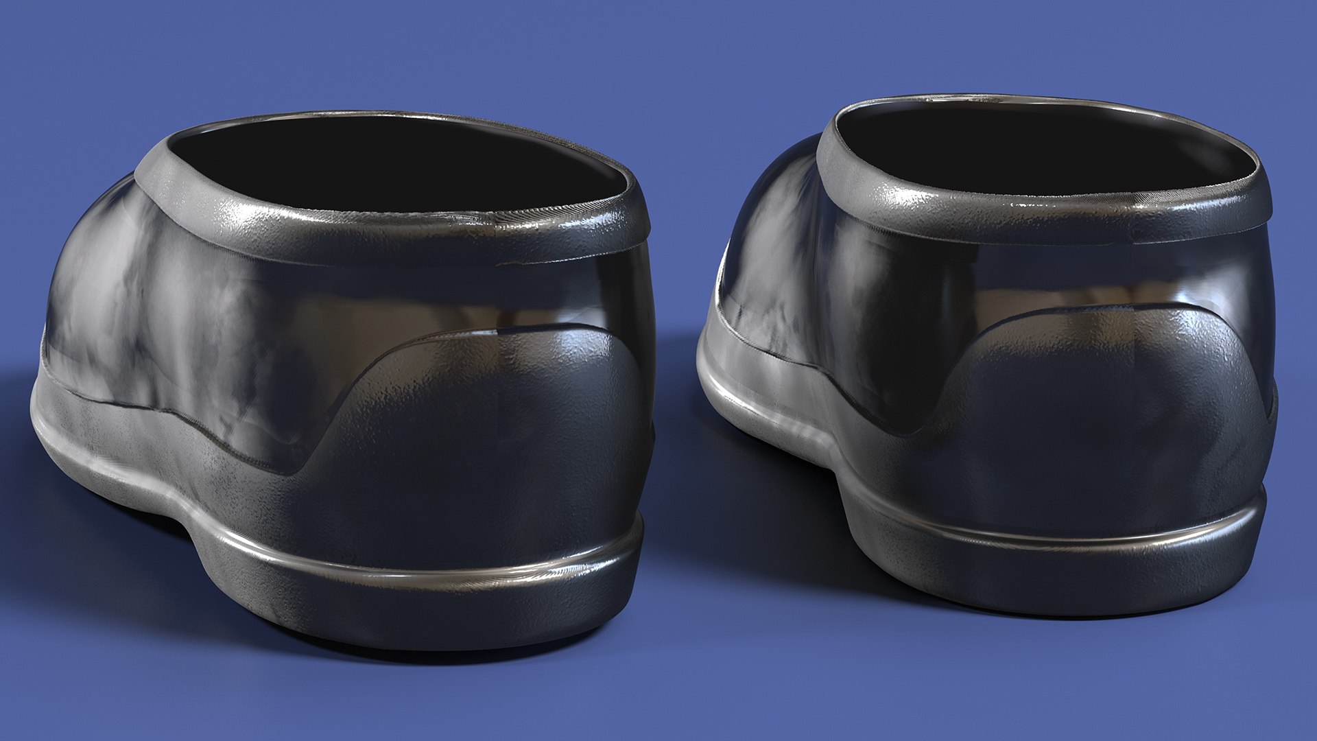 Rubber Waterproof Galoshes Black 3D - TurboSquid 1959584