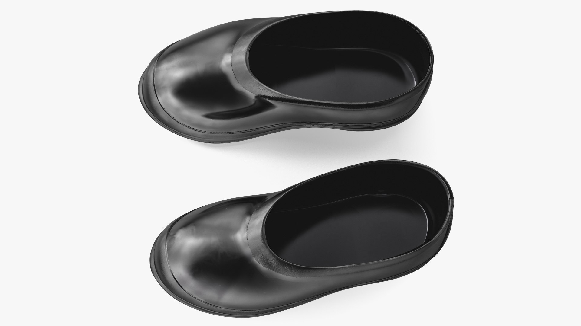Rubber Waterproof Galoshes Black 3D - TurboSquid 1959584