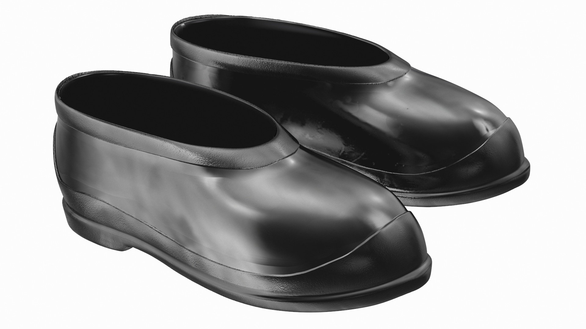 Rubber Waterproof Galoshes Black 3D - TurboSquid 1959584