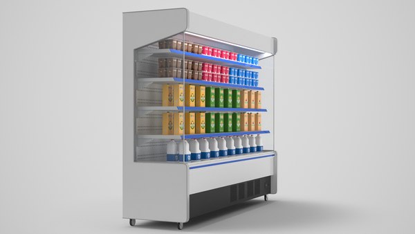 Open display cooler 3D model - TurboSquid 1656678