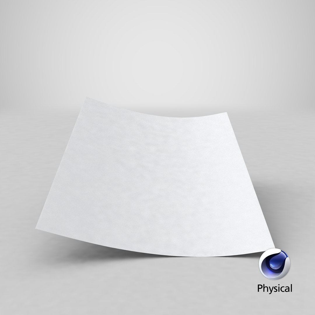 Single paper sheet 02 3D model - TurboSquid 1206483