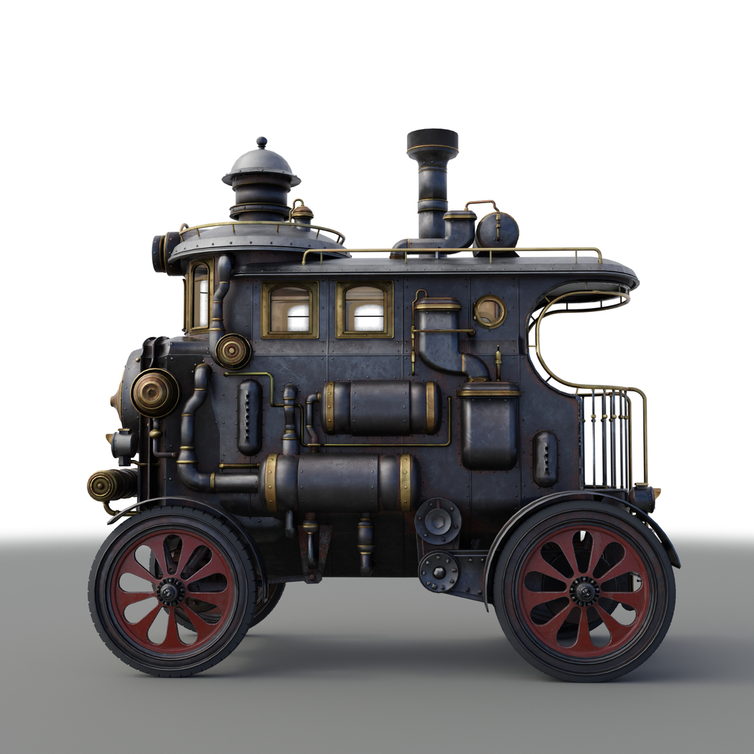 3D Steampunk Vehicle - TurboSquid 2343561