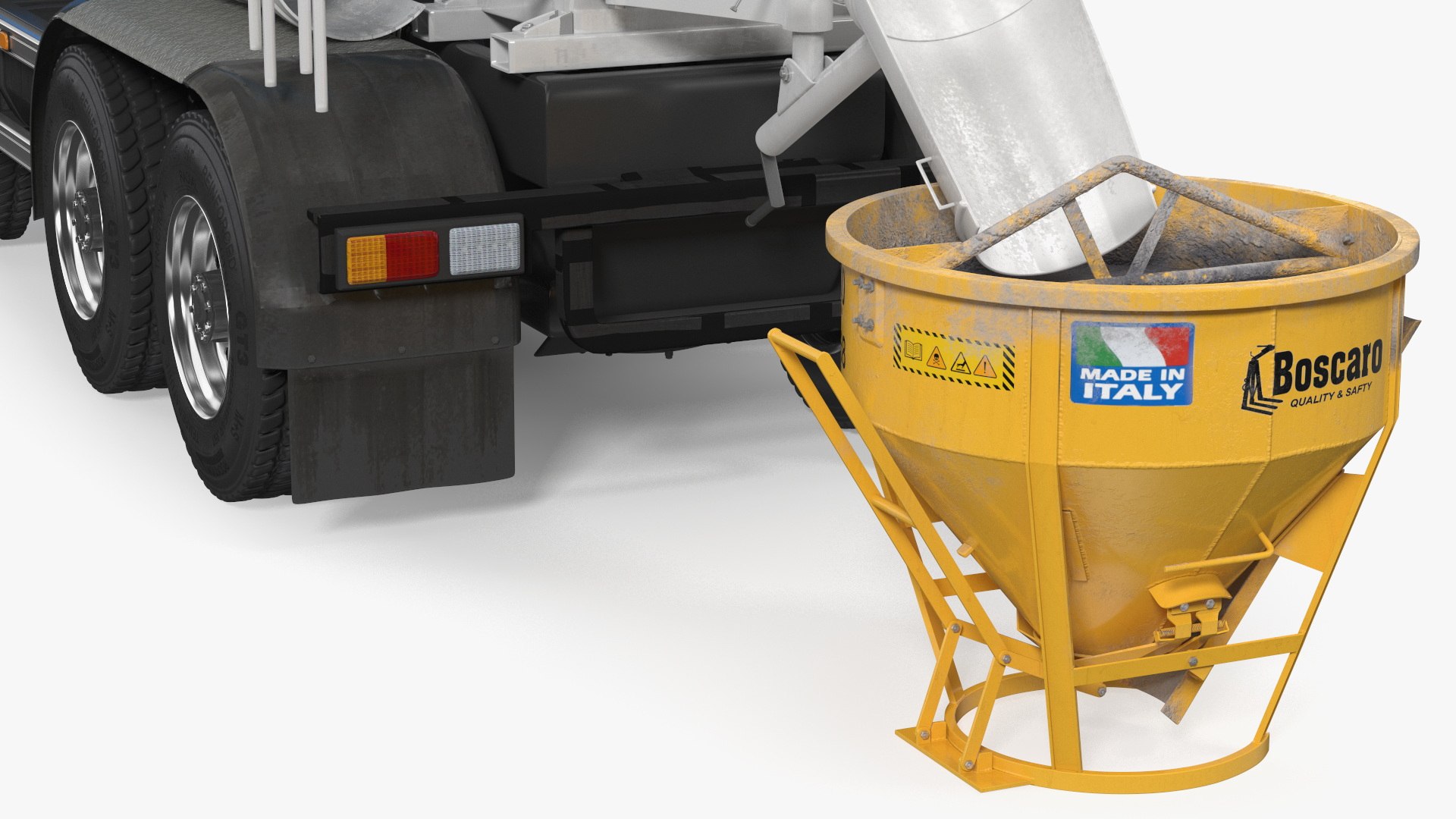 Cement Mixer Truck Lafarge Livery With Concrete Bucket By Boscaro 3D ...