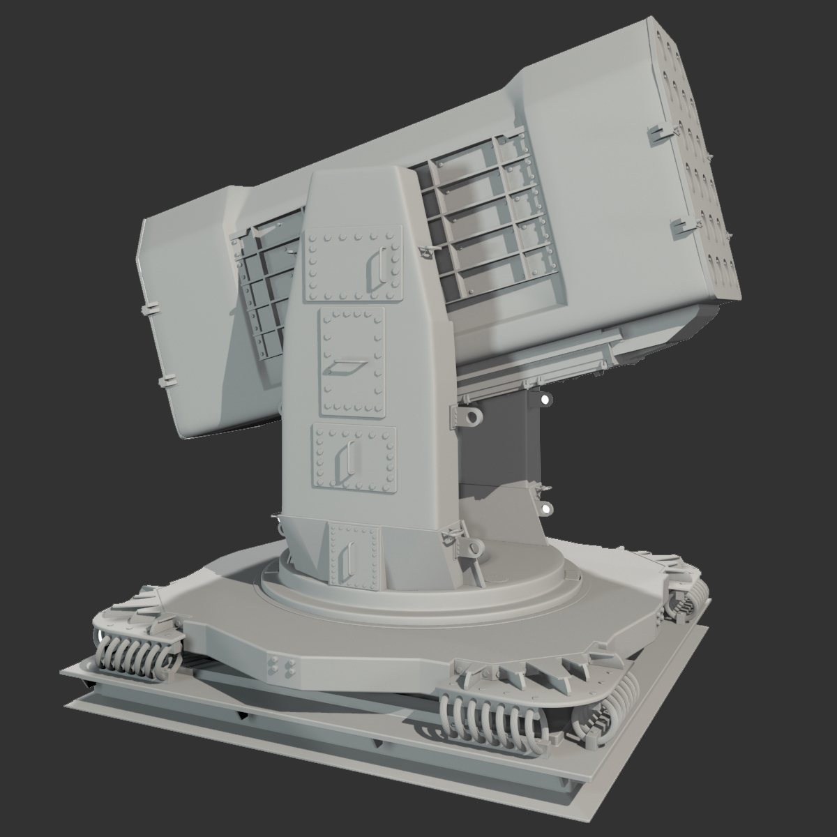 3d model missile launcher
