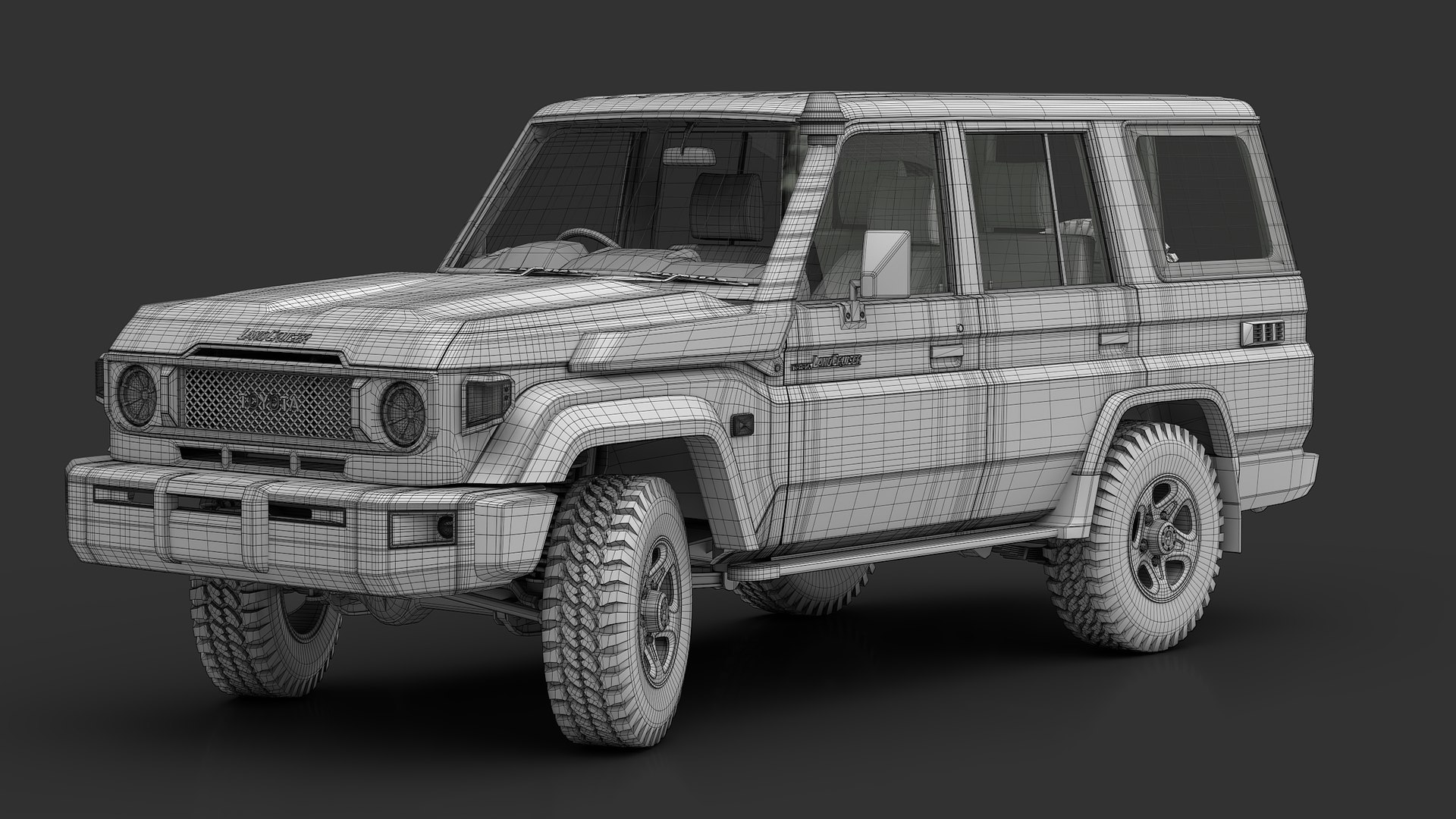 3D 2024 Toyota Land Cruiser LC76 - TurboSquid 2418416