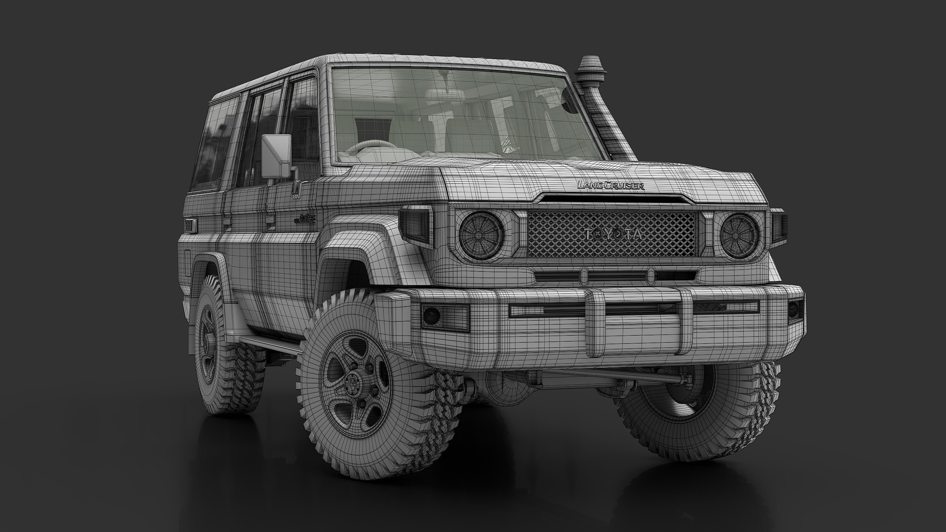 3D 2024 Toyota Land Cruiser LC76 - TurboSquid 2418416
