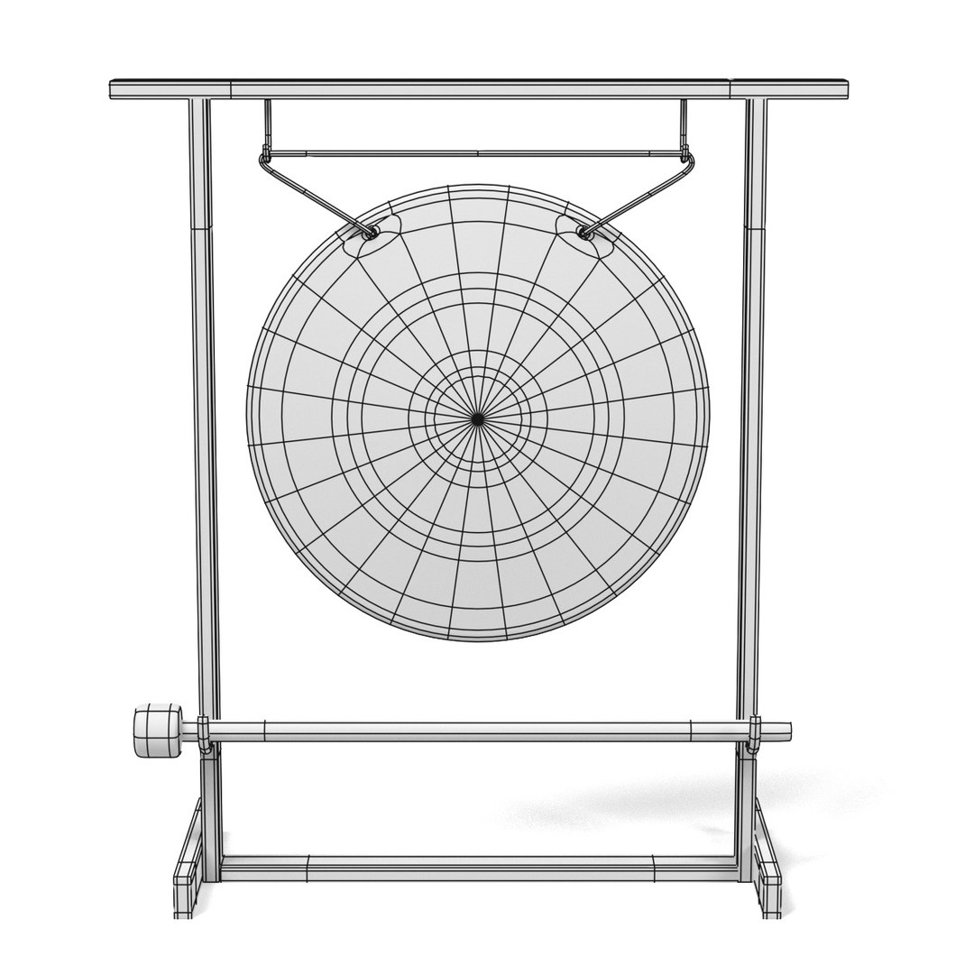 Gong Musical Instrument 3d 3ds