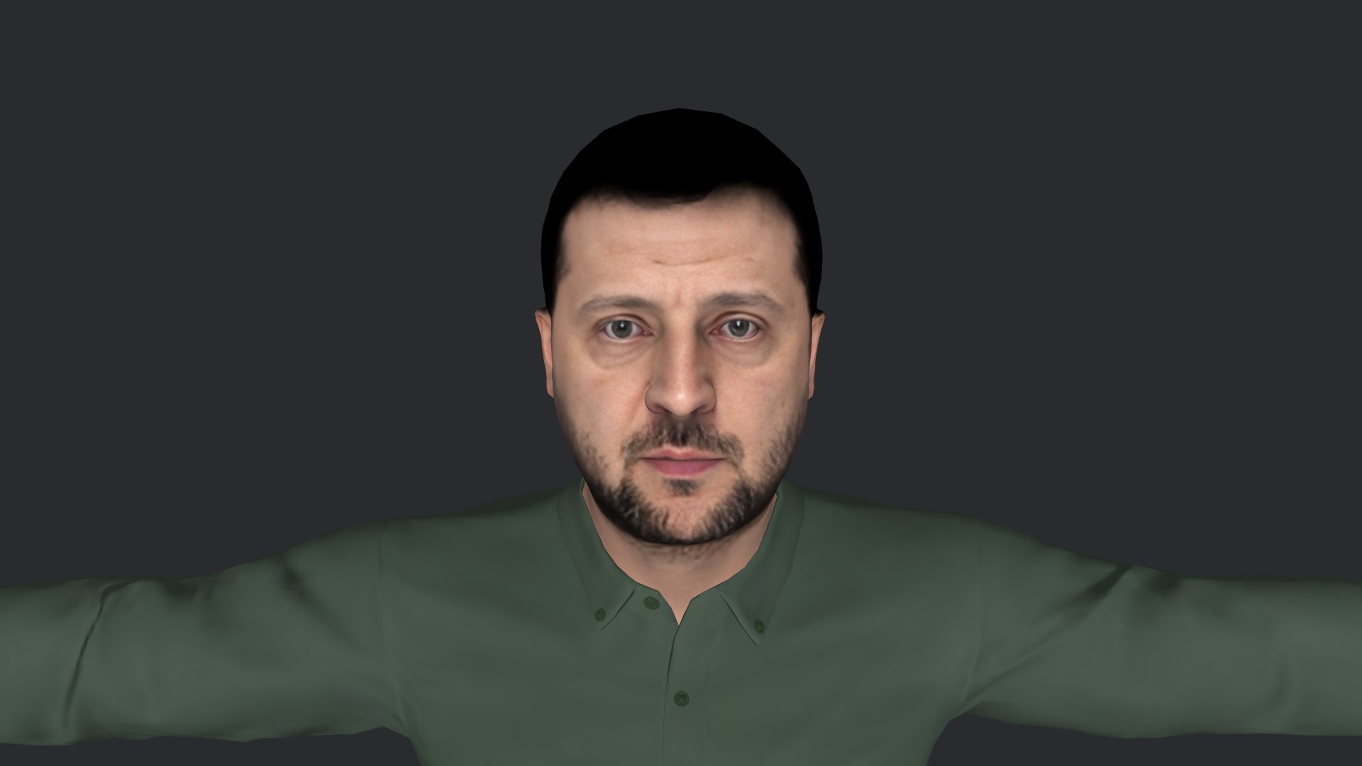 Volodymyr Zelenskyy Hyper Realistic Full Body Fully Rigged 3D Character ...