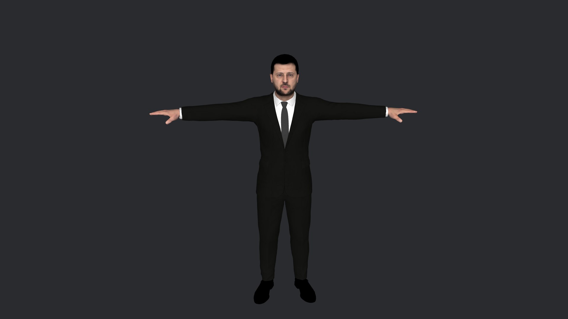 Volodymyr Zelenskyy Hyper Realistic Full Body Fully Rigged 3D Character Model - TurboSquid 2123757