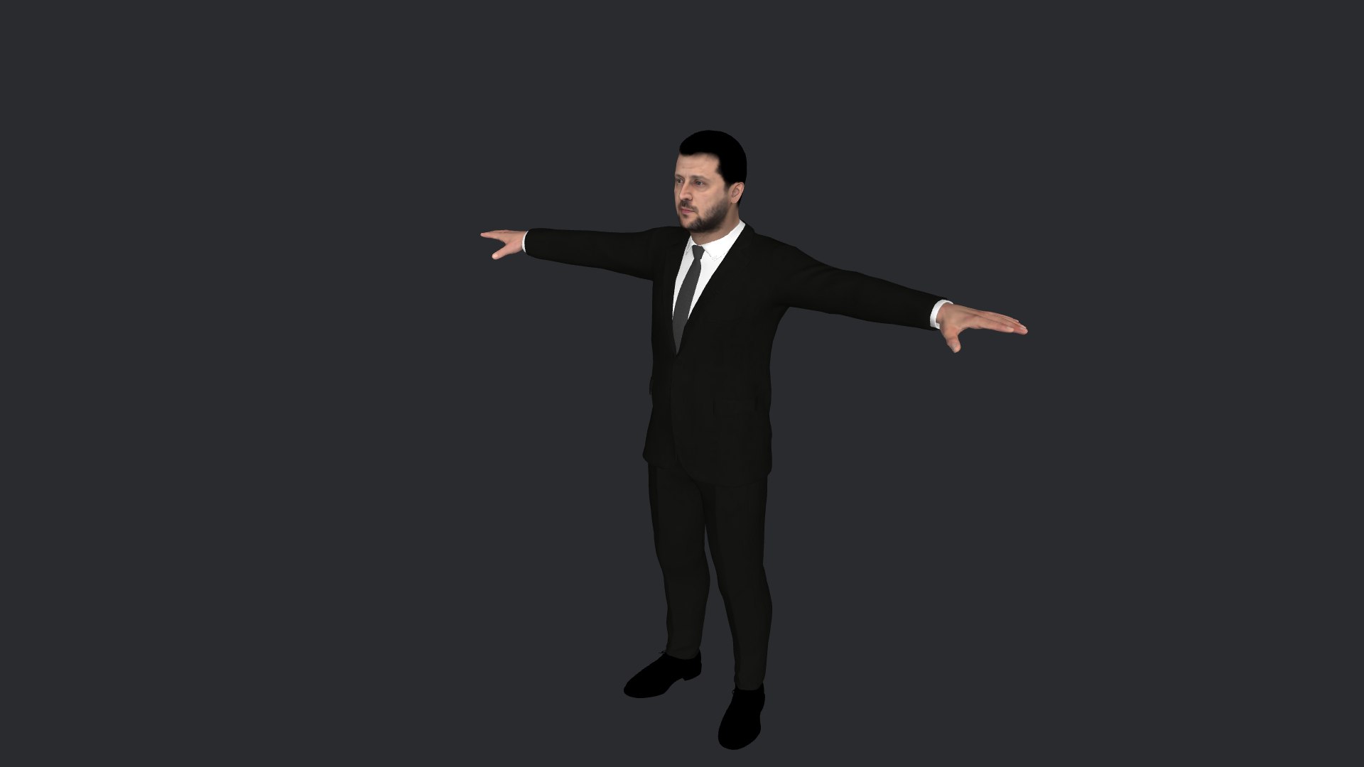 Volodymyr Zelenskyy Hyper Realistic Full Body Fully Rigged 3D Character ...