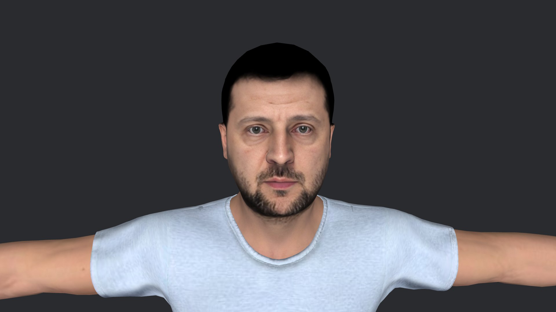 Volodymyr Zelenskyy Hyper Realistic Full Body Fully Rigged 3D Character ...