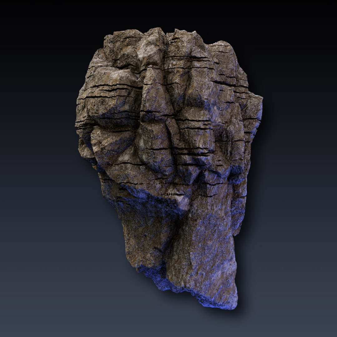 Rock Blocks Faces Cliffs 3d Model