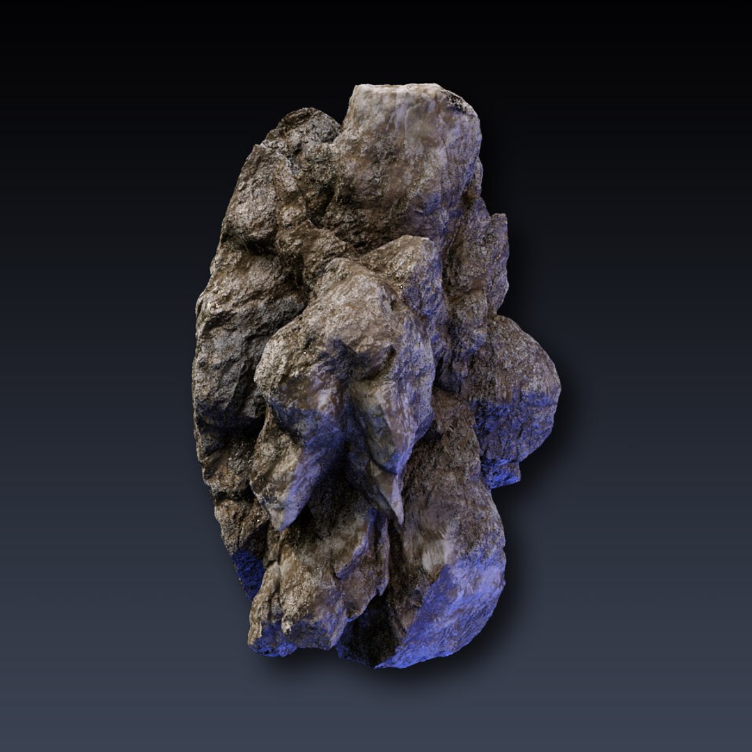 Rock Blocks Faces Cliffs 3d Model