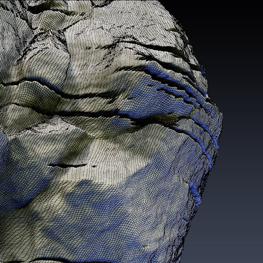 Rock Blocks Faces Cliffs 3d Model